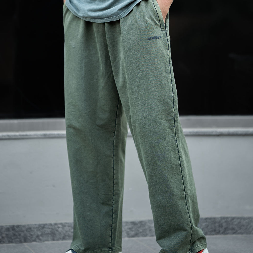Acid wash baggy pants – Athflex