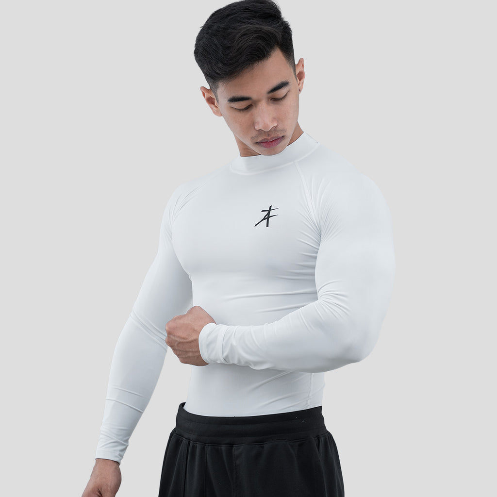 Hustle High Neck Full Sleeve Compression T-shirt – Athflex