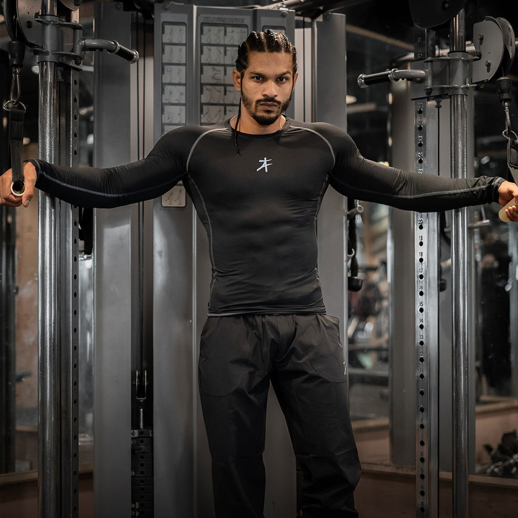 Ace Texture compression Full sleeve T-shirt – Athflex